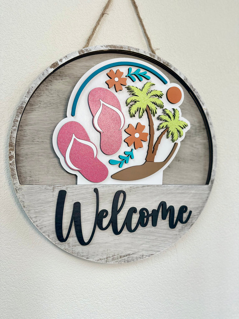 Flip-Flops | Palm Trees | Beach | Summer – midwestdesignsrb