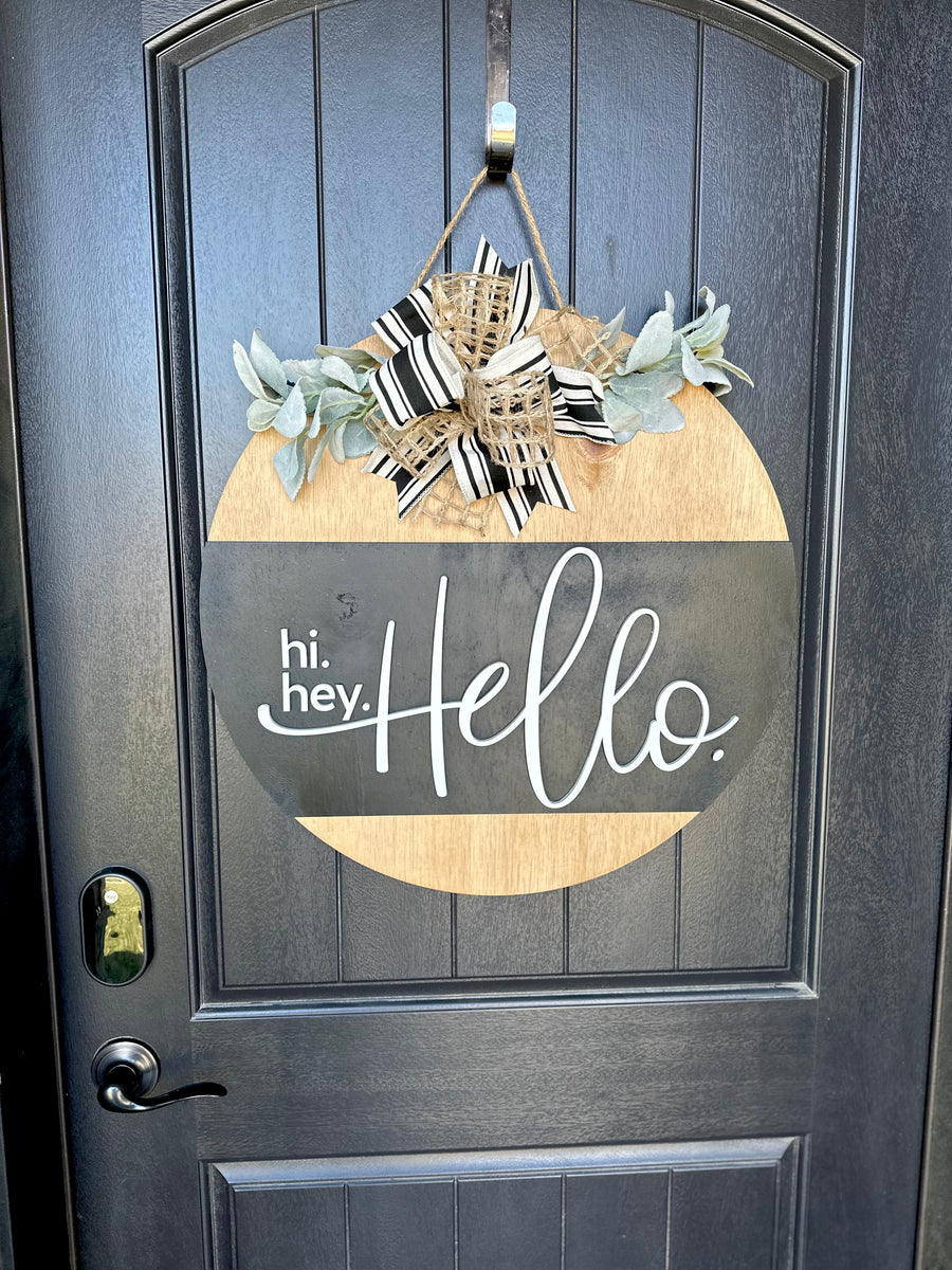 Hi. Hey. Hello. | Door Hanger – midwestdesignsrb
