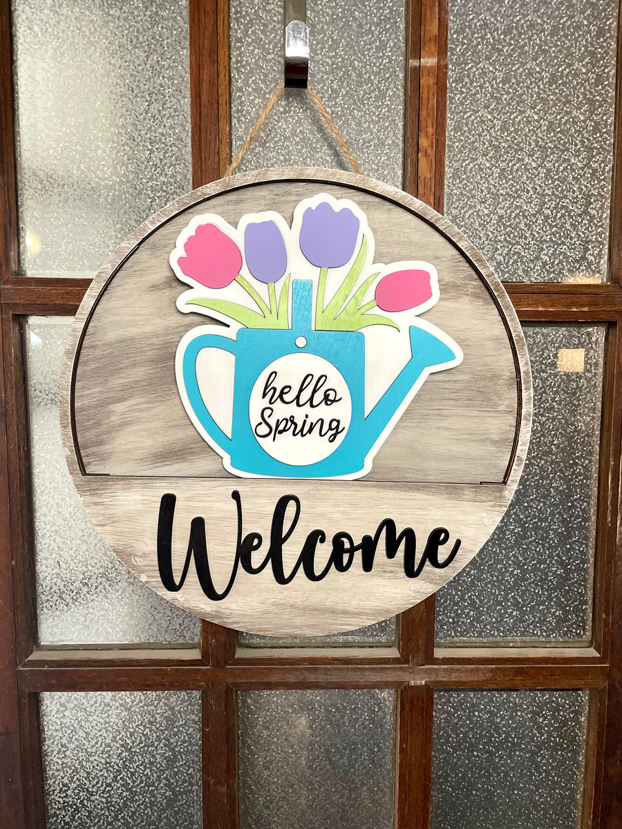 Hello Spring Watering Can | April | May – midwestdesignsrb